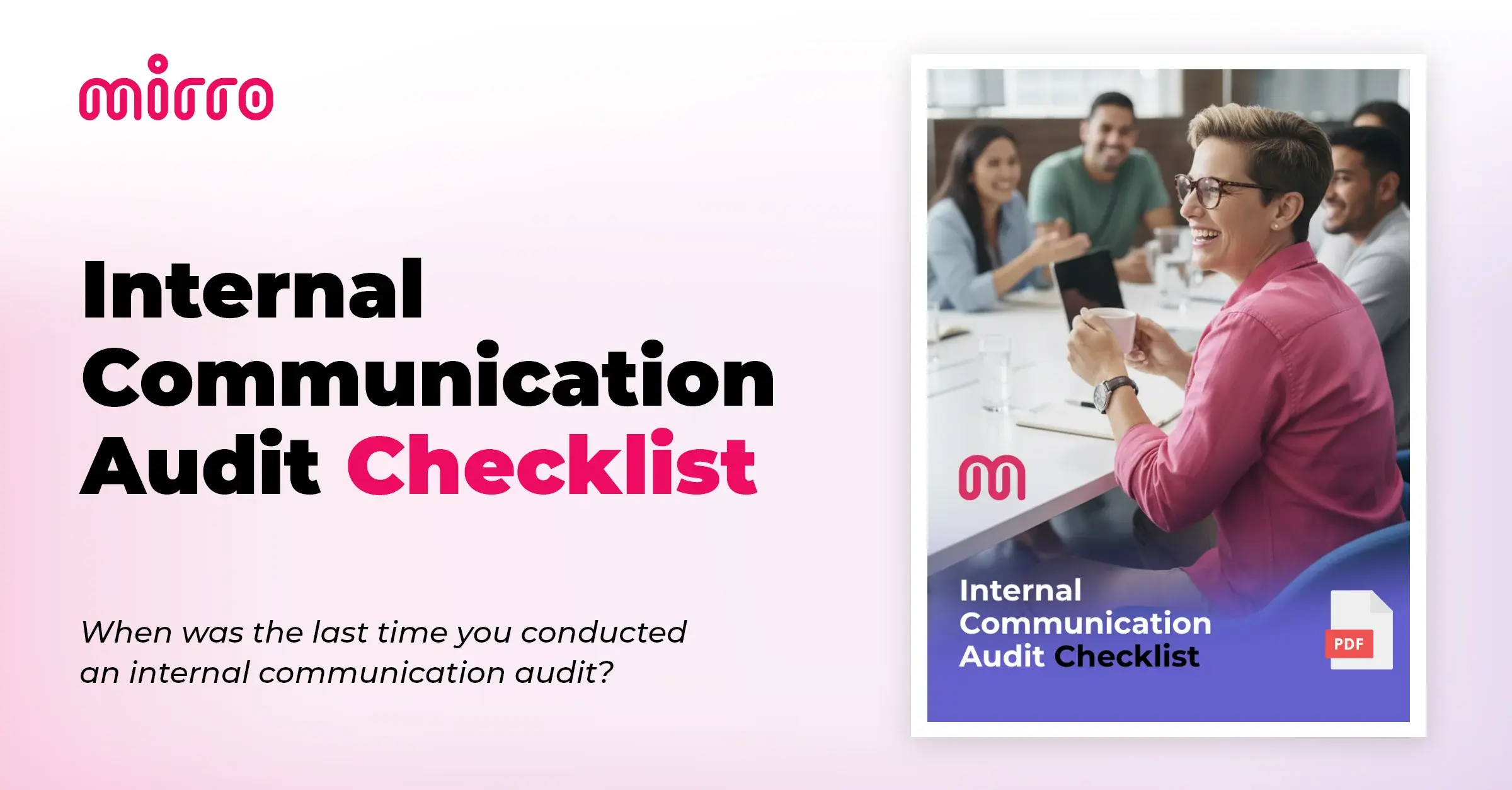 Internal Communication Audit Checklist | Mirro